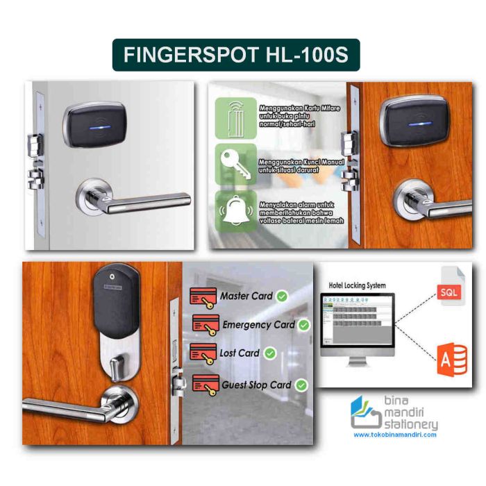 Jual Mesin Akses Kontrol Fingerspot HL-100S di Toko Alat Kantor Lengkap